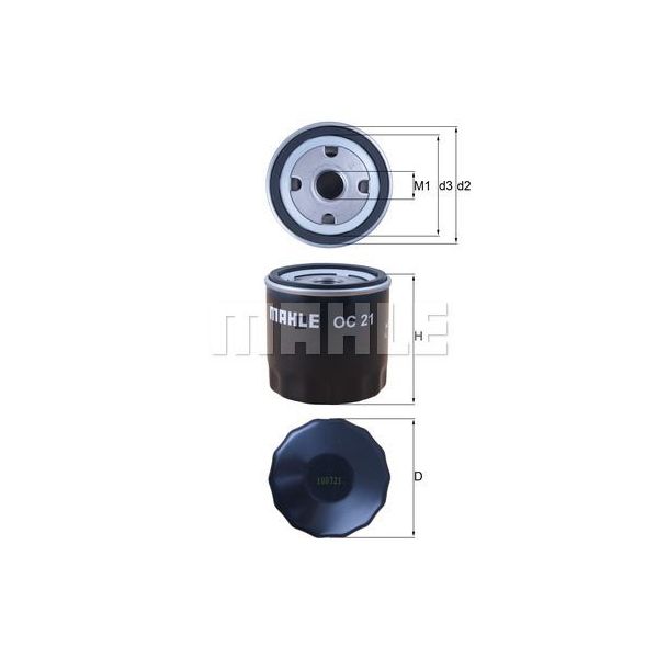 Mahle Filters Filtro de Óleo - OC21 | KuantoKusta