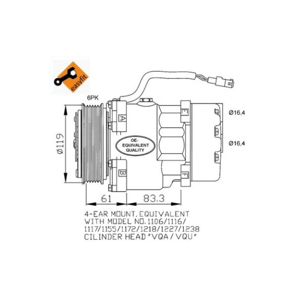 NRF - 32040 - Compressor, ar condicionado - 8718042015129 | Kuantokusta