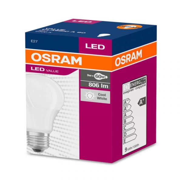 OSRAM Lâmpada LED E27 A60 8.5W Parathom LED Value Classic 4052899326842 ... OSRAM Lâmpada LED E27 A60 8.5W Parathom LED Value Classic 4052899326842 ...