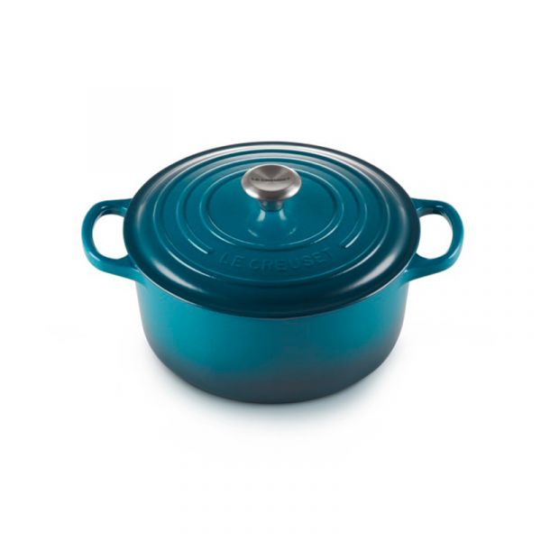 Le Creuset Tacho Cocotte Redonda 20cm Deep Teal - Evolution ... Le Creuset Tacho Cocotte Redonda 20cm Deep Teal - Evolution ...