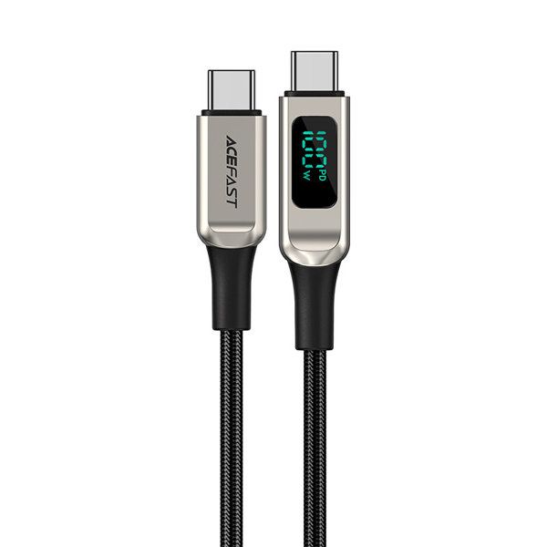 Cabo Acefast USB Tipo C - USB Tipo C 2m 100W 20V / 5A C6-03 Silver ... Cabo Acefast USB Tipo C - USB Tipo C 2m 100W 20V / 5A C6-03 Silver ...