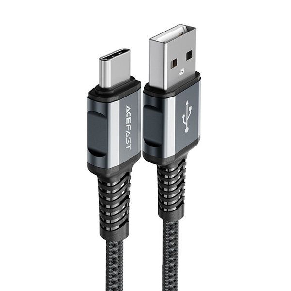 Cabo Acefast USB Tipo C - USB Tipo C 1,2m, 60W 20V / 3A C1-03 Cinza ... Cabo Acefast USB Tipo C - USB Tipo C 1,2m, 60W 20V / 3A C1-03 Cinza ...