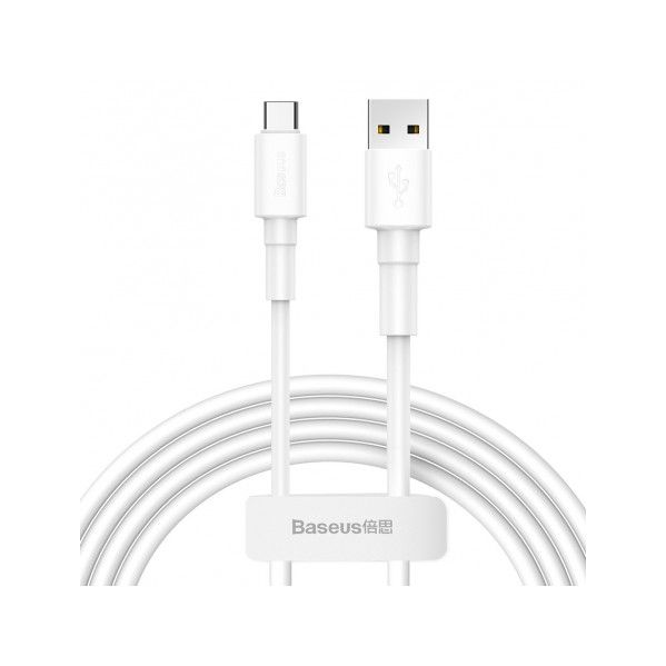 Cabo Baseus Durable usb usb Type C 3A 1M Branco (CATSW-02 ... Cabo Baseus Durable usb usb Type C 3A 1M Branco (CATSW-02 ...