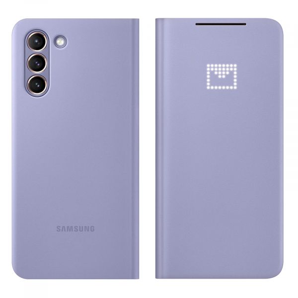 Samsung Capa Galaxy S21 Smart Flap Led View Cover Original Violeta