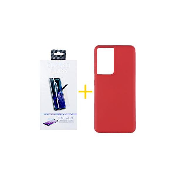 Accetel Conjunto 1x Película De Vidro Uv Capa Accetel Para Samsung