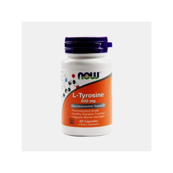 Now L-Tyrosine 500mg 60 Cápsulas | KuantoKusta
